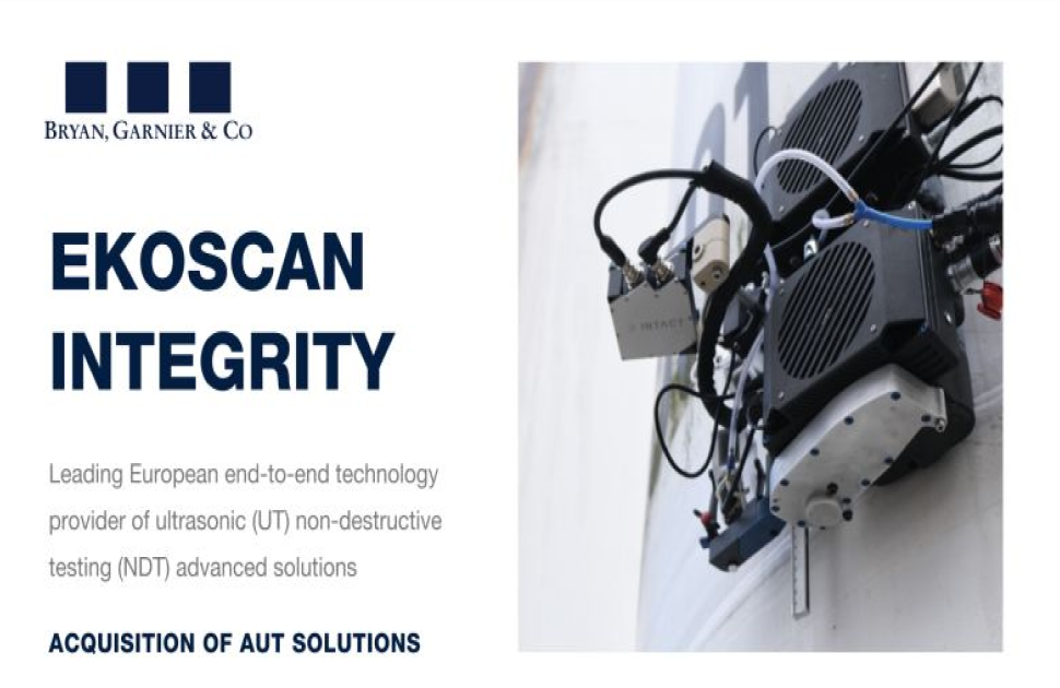 Bryan, Garnier & Co Facilitate EKOSCAN INTEGRITY Acquisition