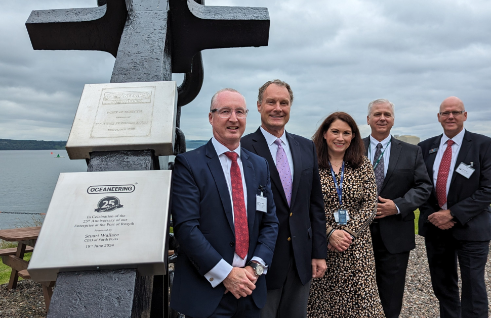 Oceaneering Marks 25th Anniversary at Port of Rosyth