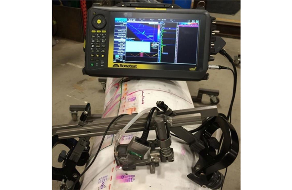 Curved Surface Correction (CSC) for Long Seam Weld Inspection